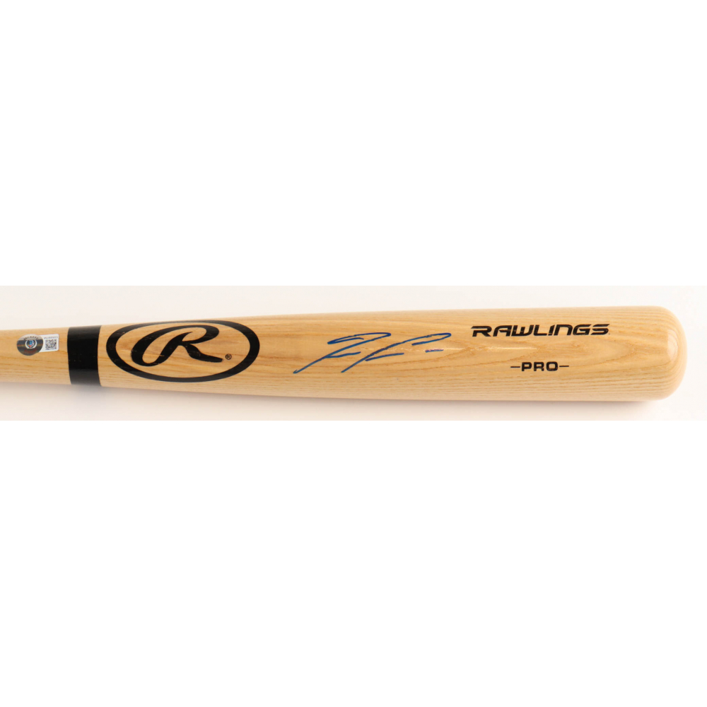 Ronald Acuna Jr. Signed Rawlings Pro Baseball Bat (Beckett) | Pristine ...