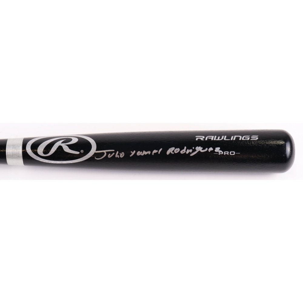 Julio Yarnel Rodriguez Signed Rawlings Baseball Bat (JSA) | Pristine ...