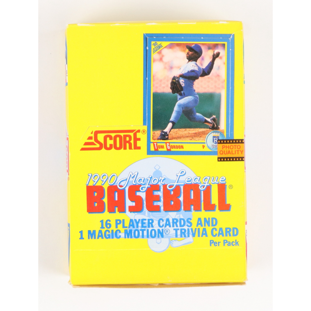 1990 Score Baseball Wax Box with (36) Packs | Pristine Auction
