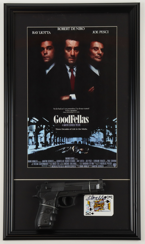 Henry Hill Signed "Goodfellas" Custom Framed Playing Card with Movie ...