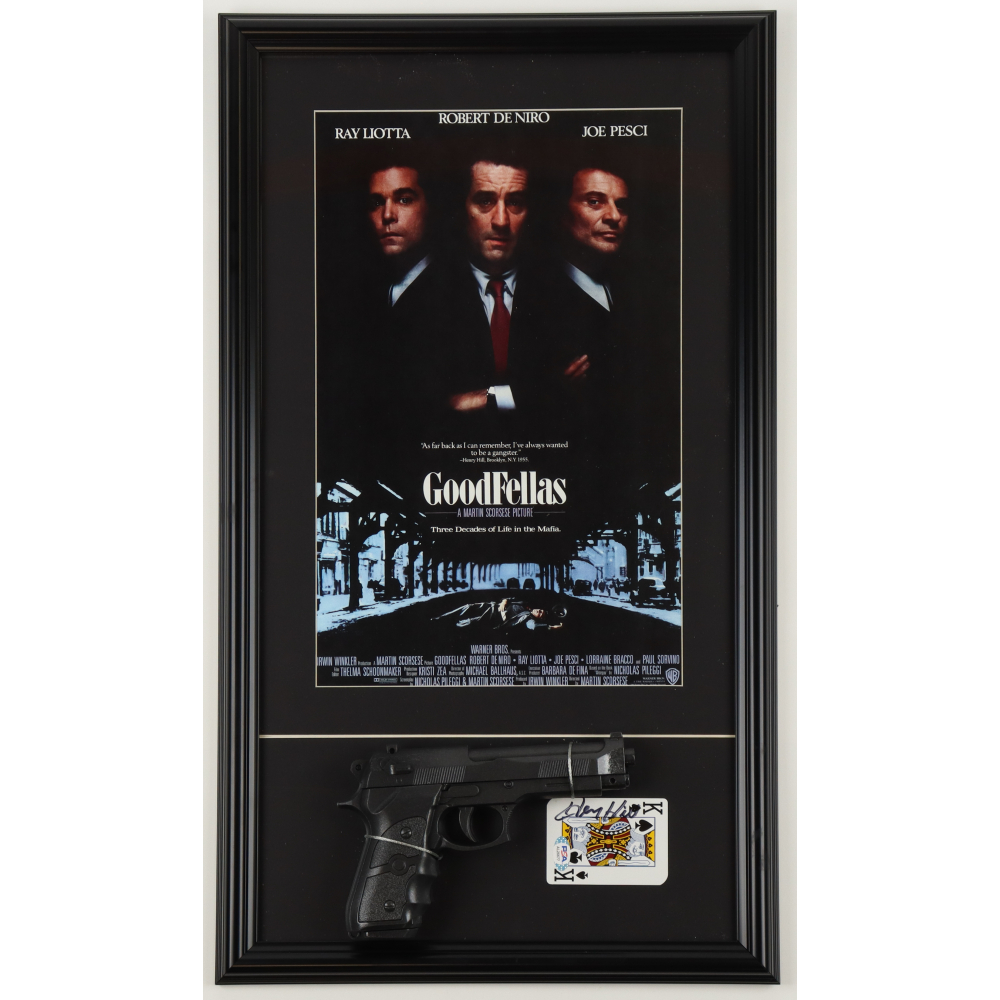 Henry Hill Signed "Goodfellas" Custom Framed Playing Card with Movie ...