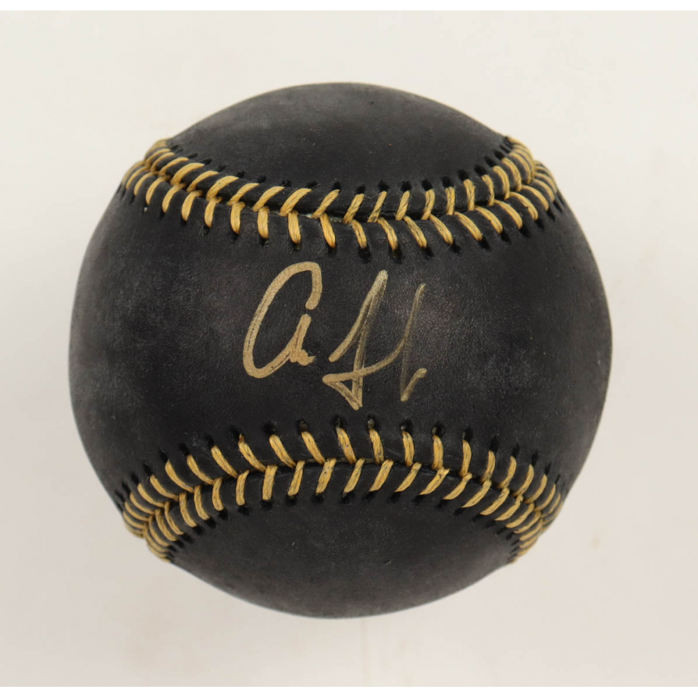Aaron Judge Signed OML Black Leather Baseball (JSA) | Pristine Auction
