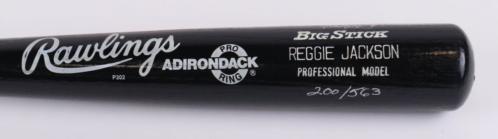 Reggie Jackson Signed LE Rawlings Player Model Baseball Bat Inscribed ...