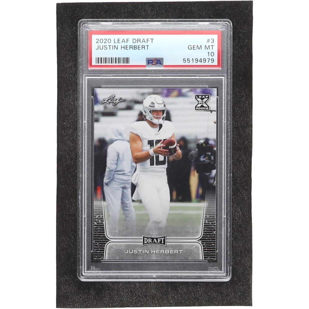 Justin Herbert 2020 Leaf Draft #3 (PSA 10) | Pristine Auction