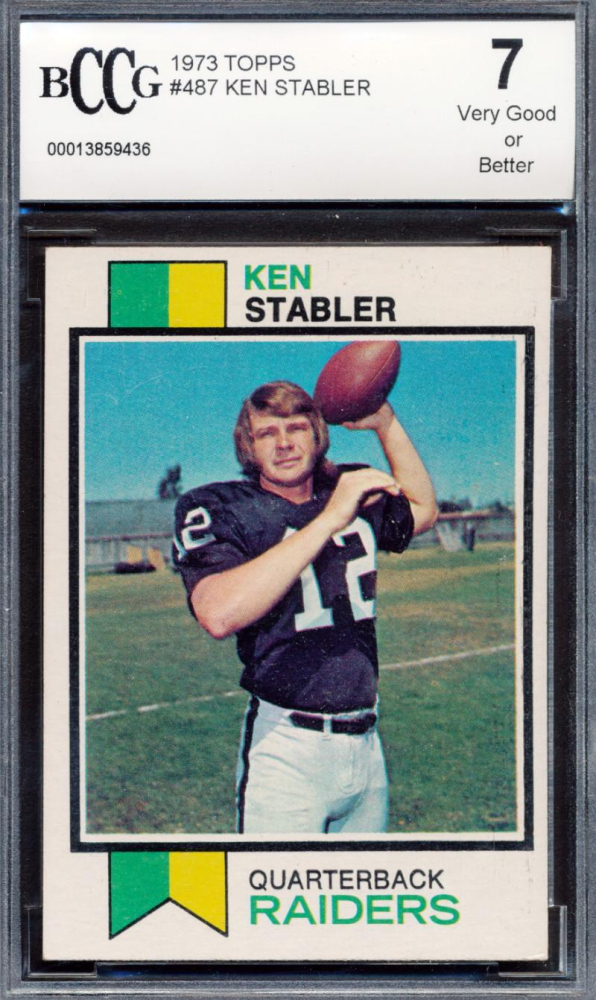 Ken Stabler 1973 Topps #487 RC (BCCG 7) | Pristine Auction