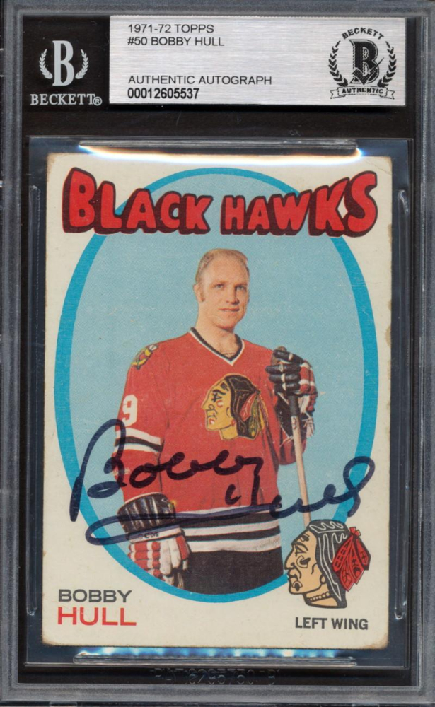 Bobby Hull Signed 1971-72 Topps #50 (BGS) | Pristine Auction