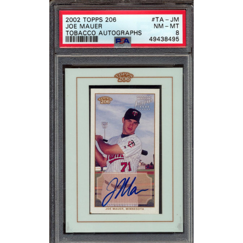 Joe Mauer 2002 Topps 206 Autographs #JM (PSA 8) | Pristine Auction