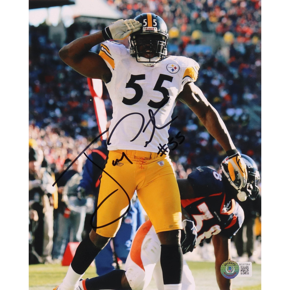 Joey Porter Signed Steelers 8x10 Photo (Beckett) | Pristine Auction