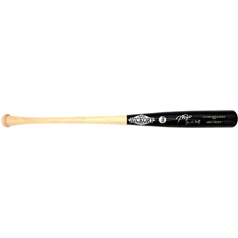 Mike Trout Signed Old Hickory Player Model Baseball Bat Inscribed "AS ...