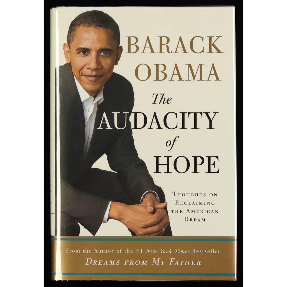 Barack Obama Signed "The Audacity of Hope" Hard-Cover Book (Beckett ...