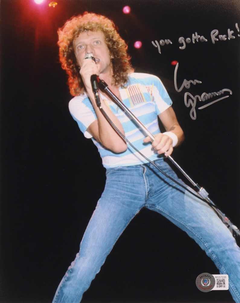 Lou Gramm Signed 8x10 Photo Inscribed "You Gotta Rock!" (Beckett ...