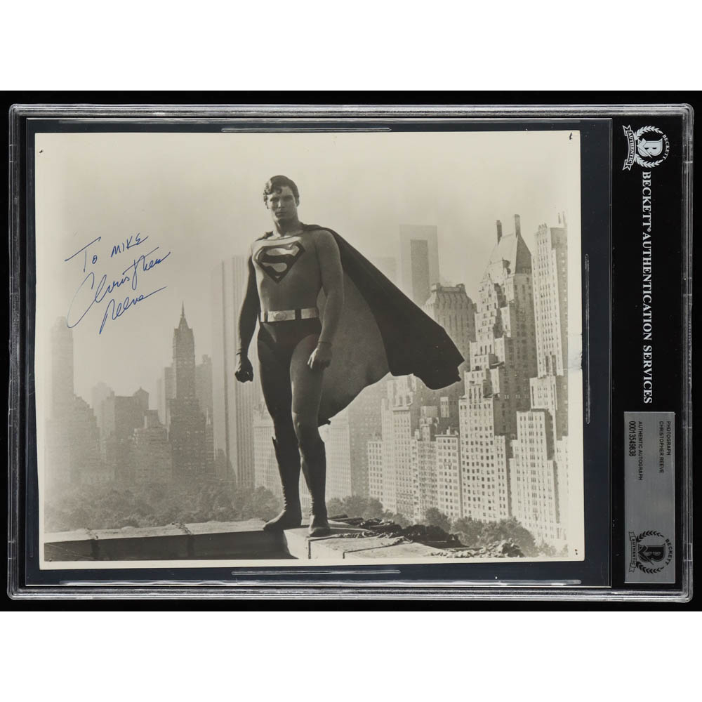 Christopher Reeve Signed "Superman" Photo (BGS) | Pristine Auction