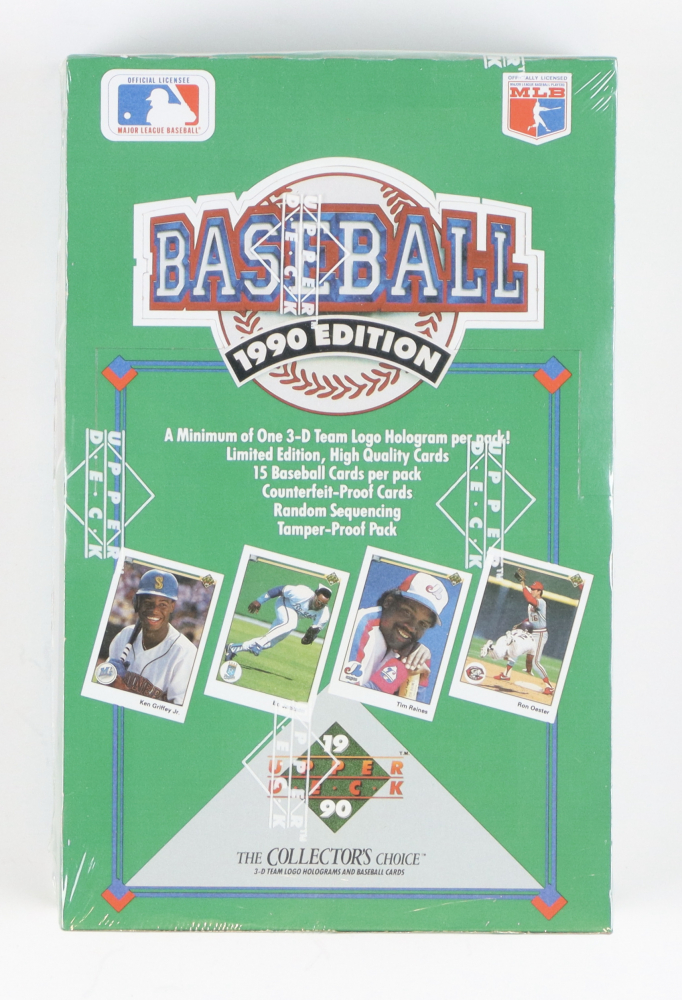 1990 Upper Deck Series 1 Baseball Wax Box With (36) Packs | Pristine