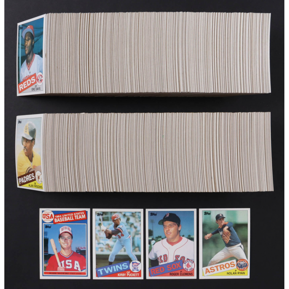 1985 Topps Baseball Complete Set of (792) Cards with Mark McGwire #401 ...