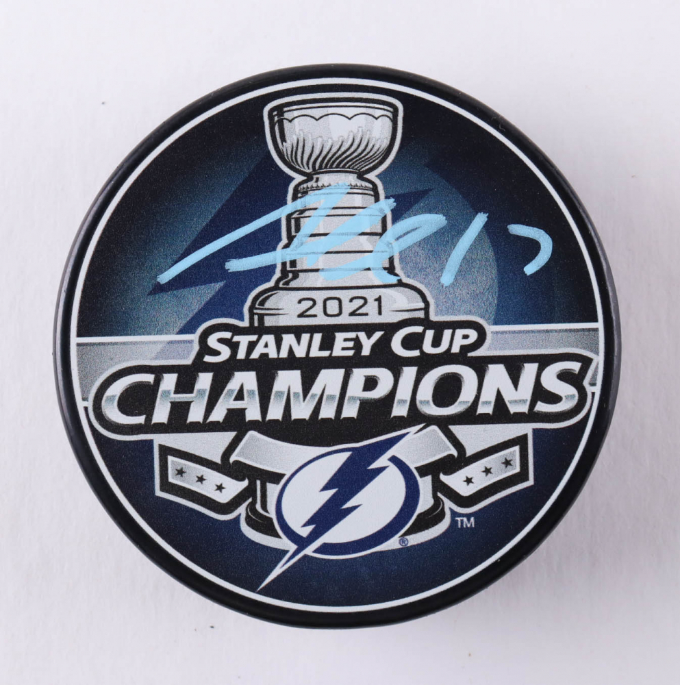 Alex Killorn Signed 2021 Stanley Cup Champions Logo Hockey Puck (COJO ...