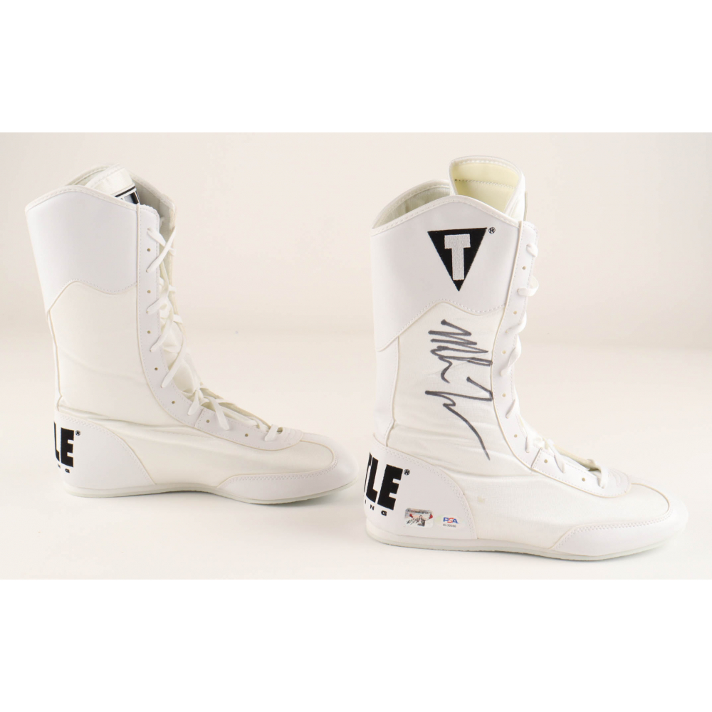Mike Tyson Signed Pair of Title Boxing Shoes (PSA & Tyson) | Pristine ...