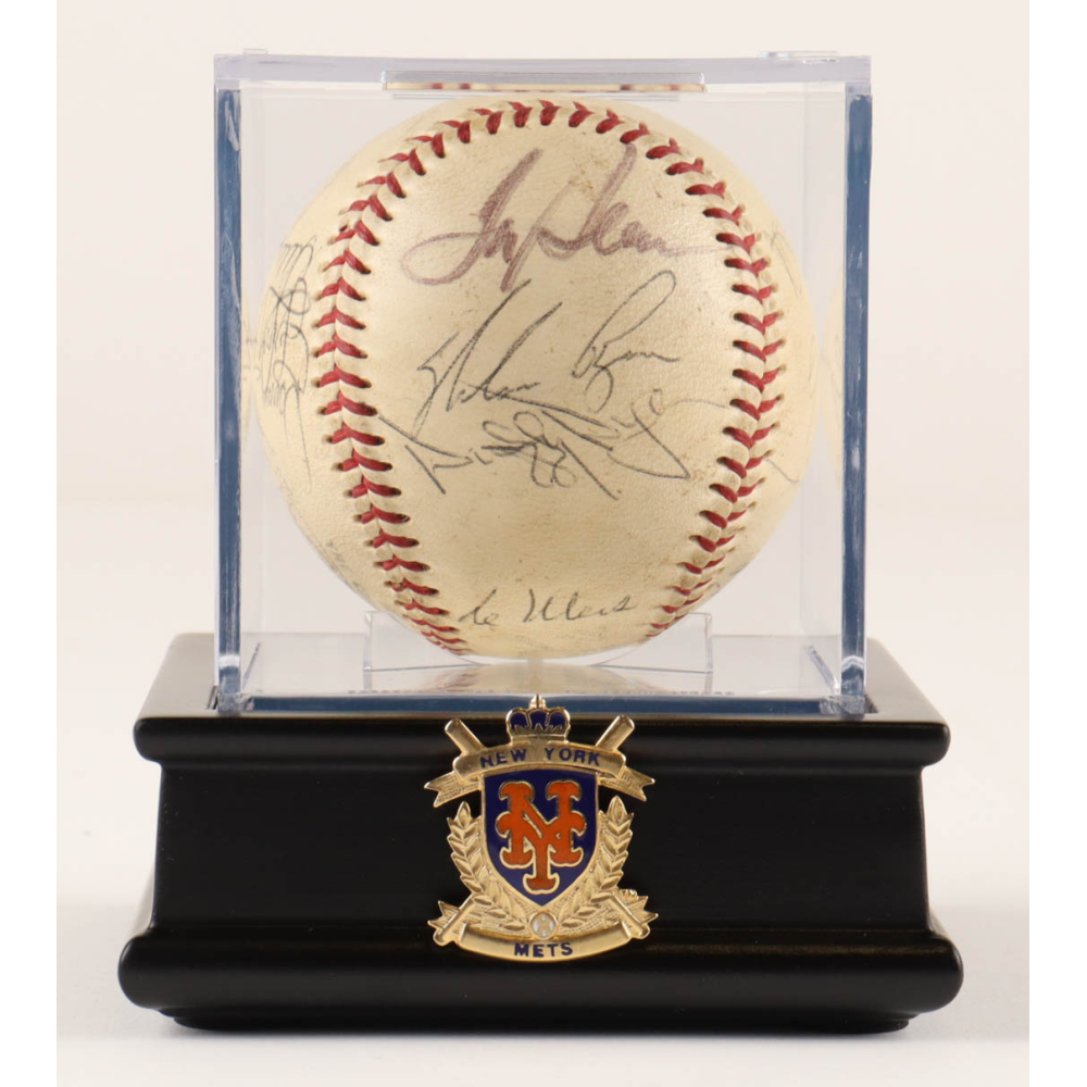 1970 Mets ONL Baseball Signed by (15) with Nolan Ryan, Tom Seaver, Dan ...