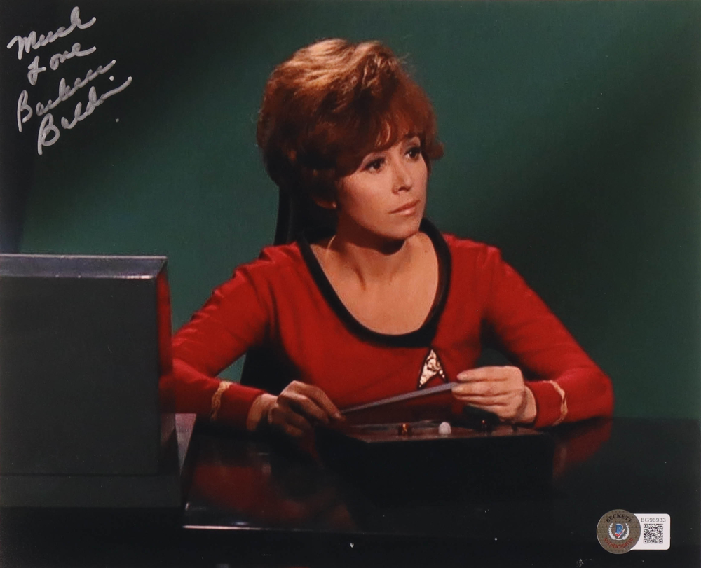 Barbara Baldavin Signed "Star Trek" 8x10 Photo Inscribed "Much Love ...
