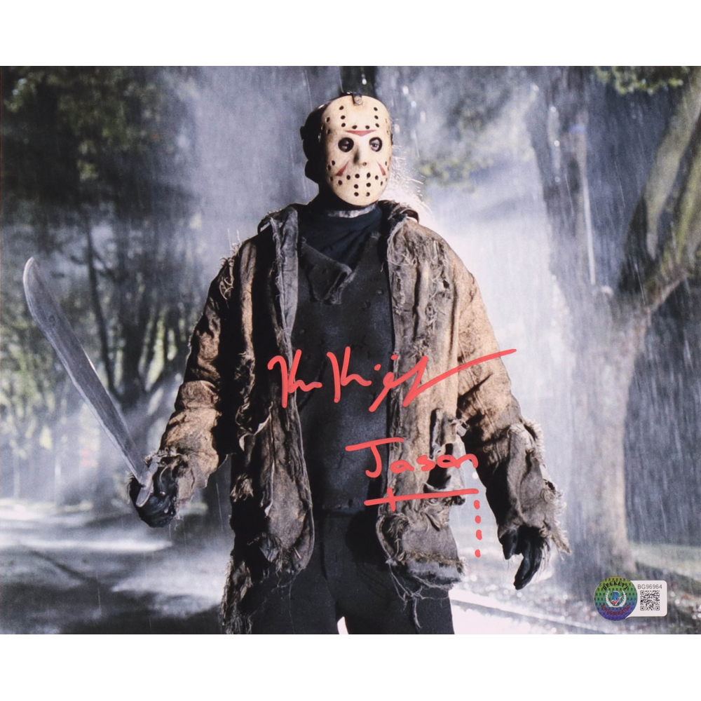 Ken Kirzinger Signed Friday The 13th 8x10 Photo Inscribed "Jason ...