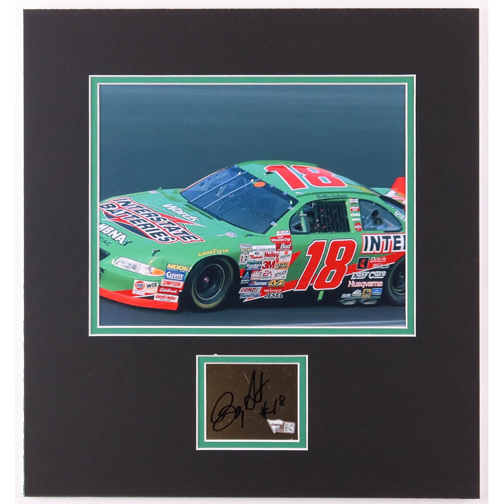 Bobby Labonte Signed 14x15 Custom Matted Cut Display with Photo ...