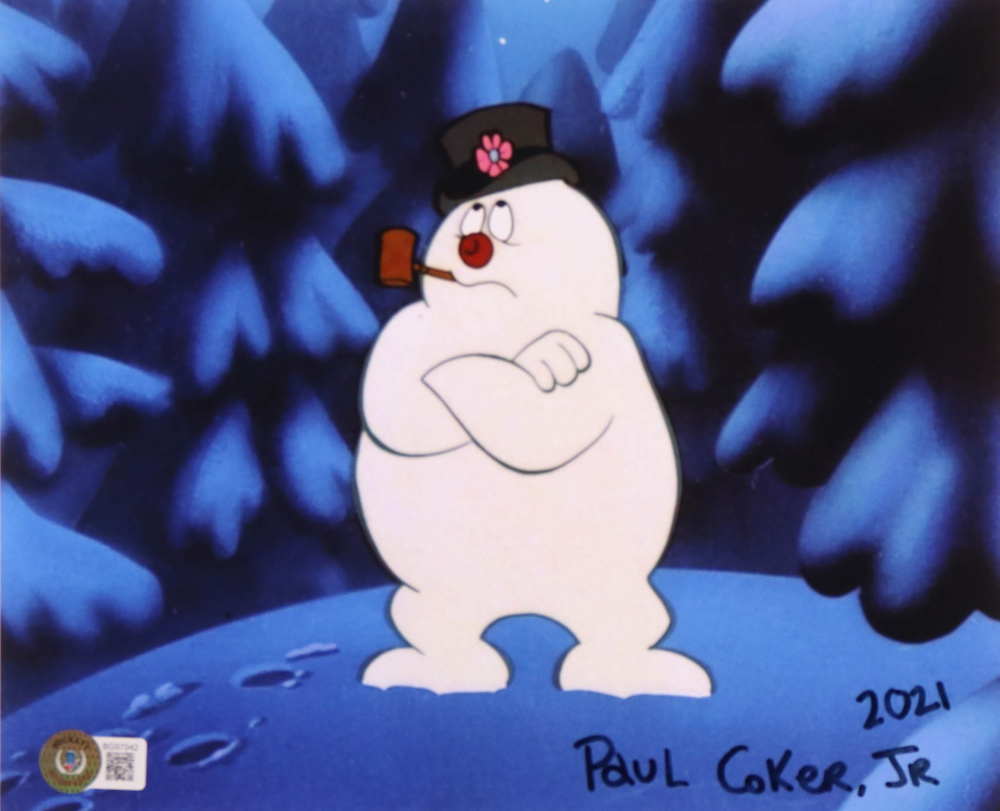 Paul Coker Jr. Signed "Frosty the Snowman" 8x10 Photo Inscribed "2021 ...