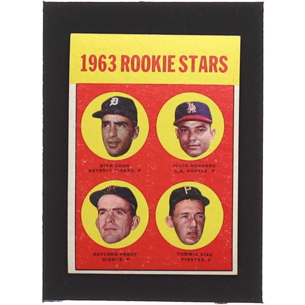 1963 Topps #169 Rookie Stars Dick Egan RC / Julio Navarro / Tommie Sisk ...