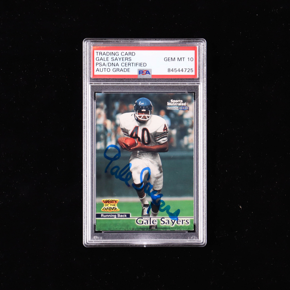 Gale Sayers Signed 1999 Sports Illustrated #P35 Promo (PSA) | Pristine ...