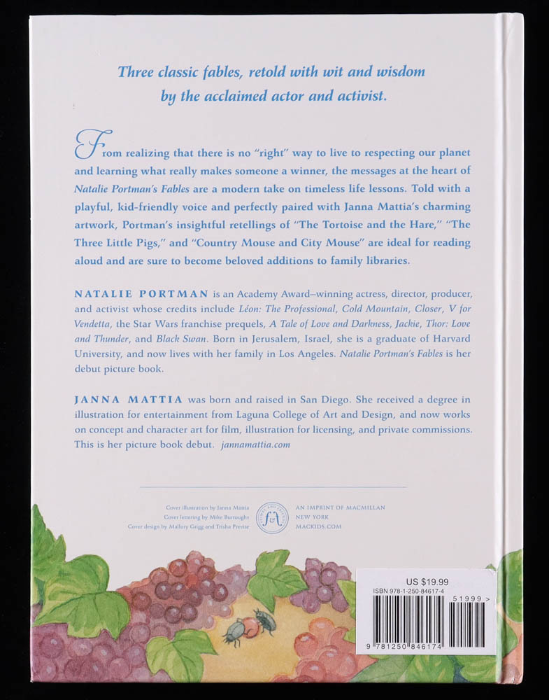 Natalie Portman Signed "Fables" Hardcover Book (JSA) | Pristine Auction