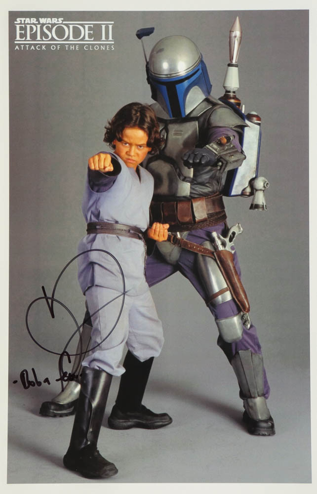 Daniel Logan Signed "Star Wars: Episode II Attack of the Clones" 11x17 ...