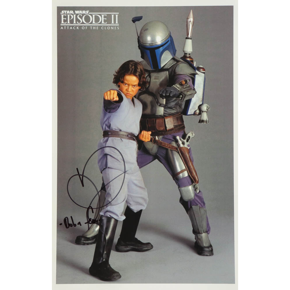 Daniel Logan Signed "Star Wars: Episode II Attack of the Clones" 11x17 ...
