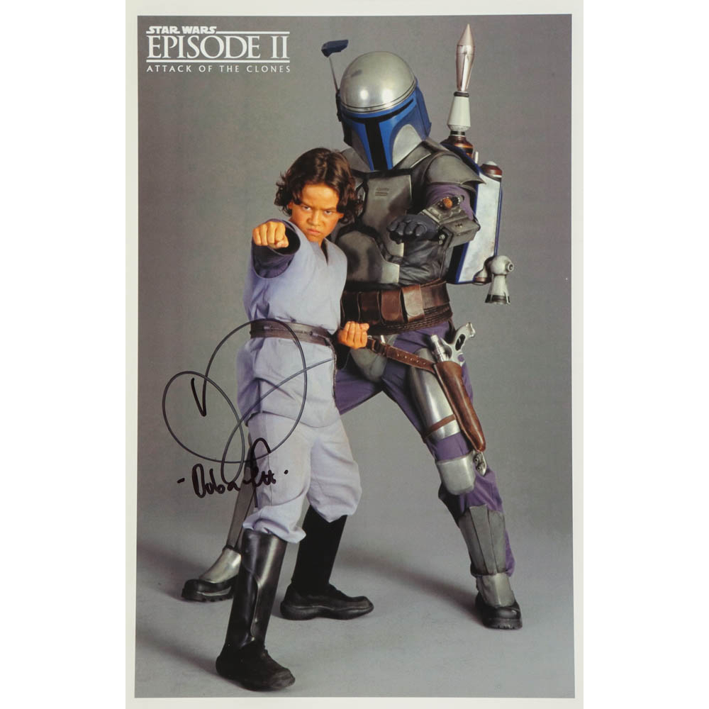 Daniel Logan Signed "Star Wars: Episode II Attack of the Clones" 11x17 ...