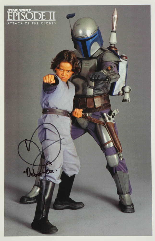 Daniel Logan Signed "Star Wars: Episode II Attack of the Clones" 11x17 ...