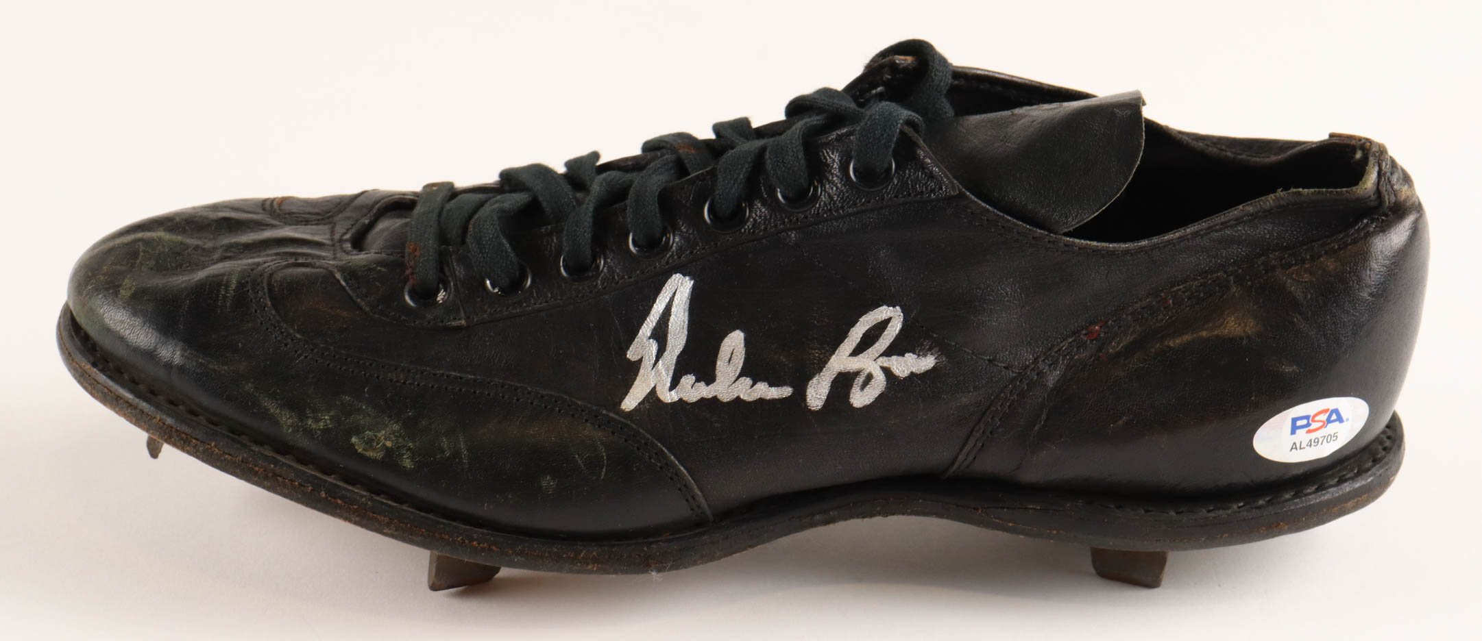 Nolan Ryan Signed Vintage Leather Baseball Cleat with Display Case (PSA ...
