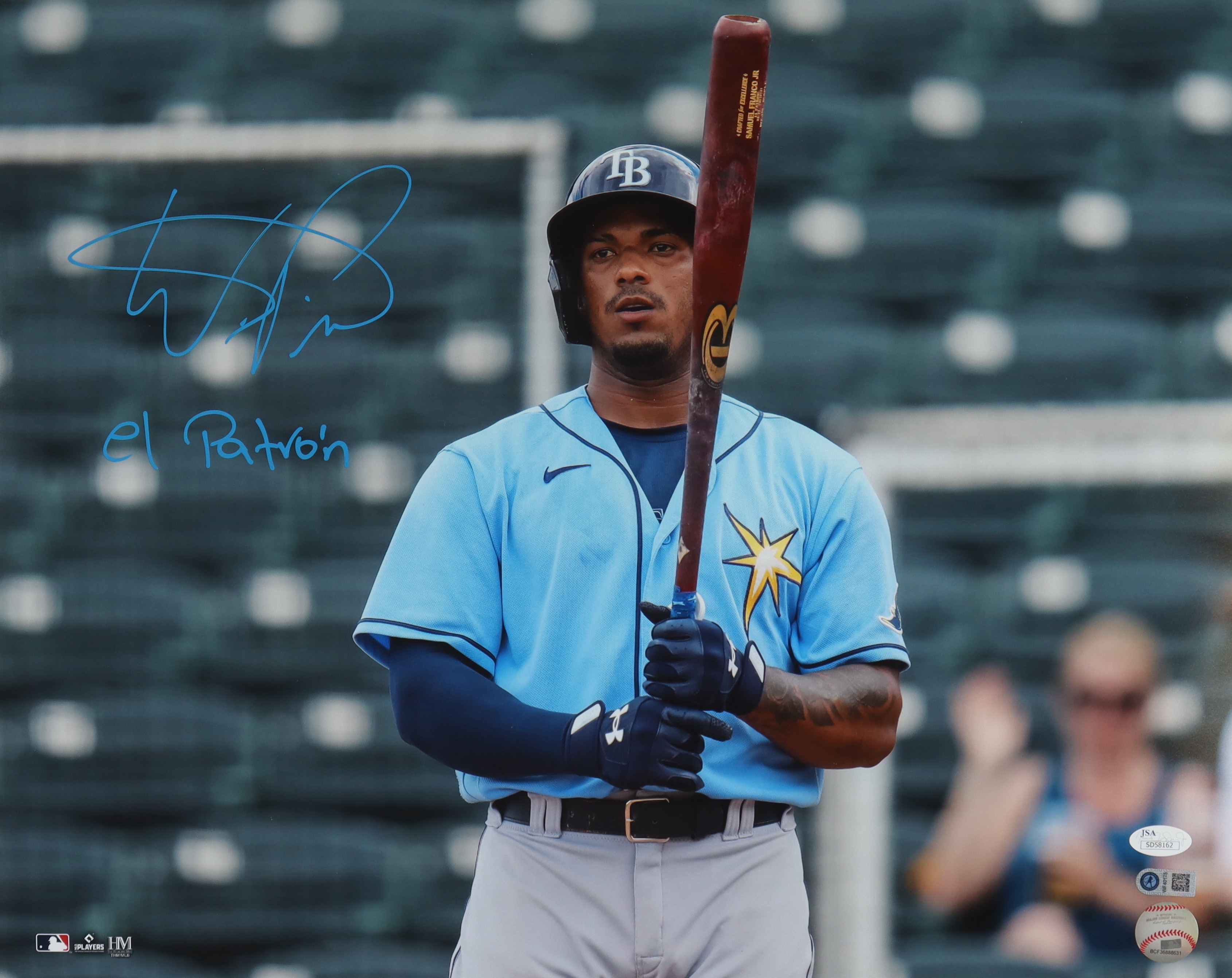 Wander Franco Signed Rays 16x20 Photo Inscribed "El Patron" (JSA ...