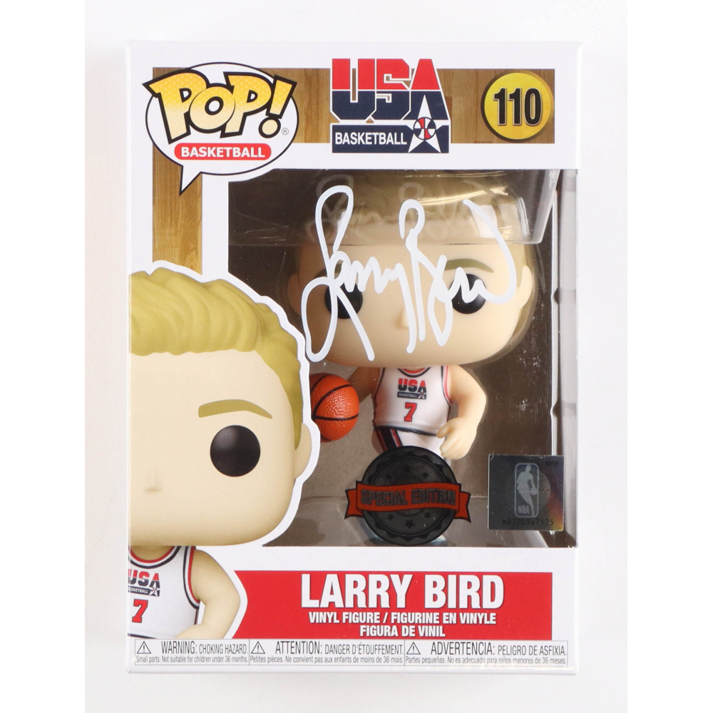 Larry Bird Signed USA Basketball #110 Funko Pop! Vinyl Figure (Radtke ...