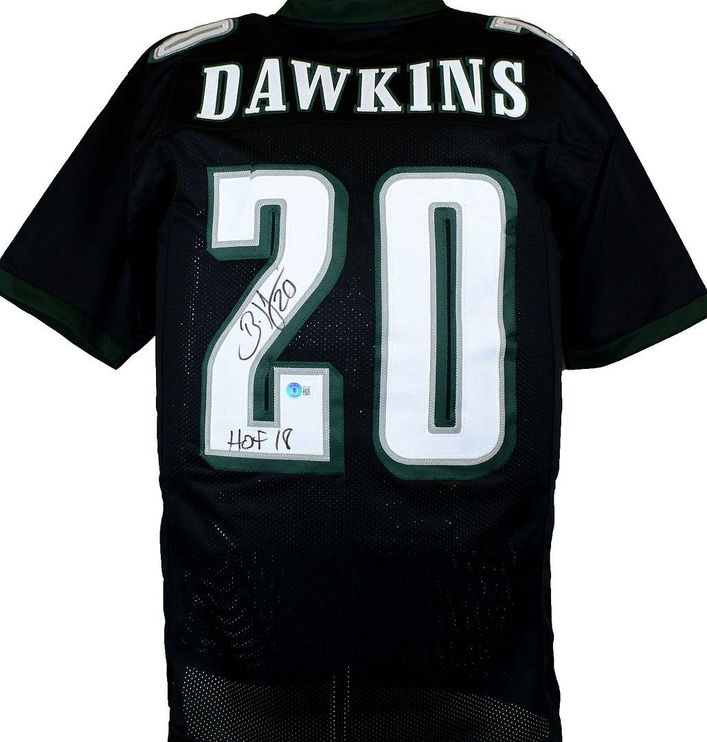 Brian Dawkins Signed Jersey Inscribed "HOF 18" (Beckett) | Pristine Auction