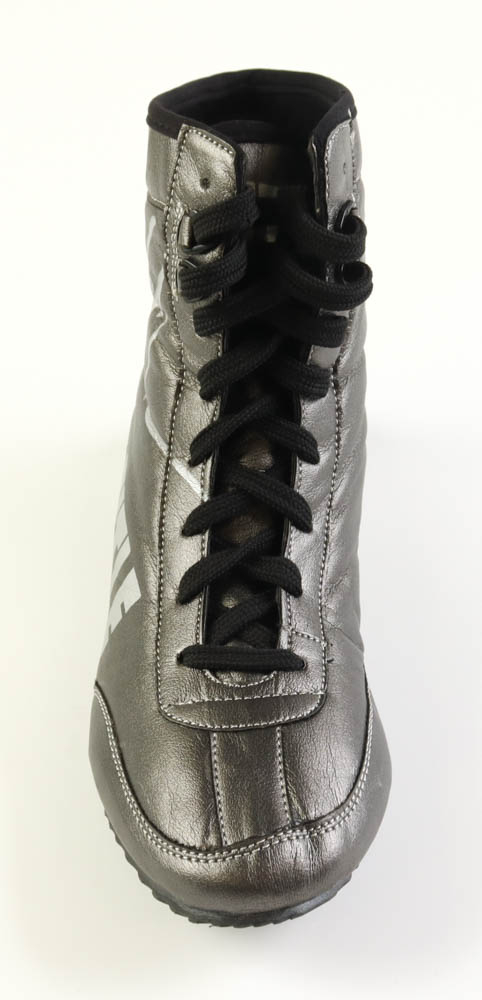 Mike Tyson Signed Title Silver Boxing Boot (PSA & Tyson) | Pristine Auction