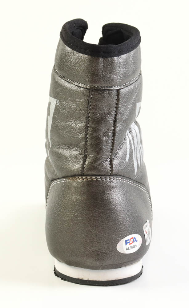Mike Tyson Signed Title Silver Boxing Boot (PSA & Tyson) | Pristine Auction