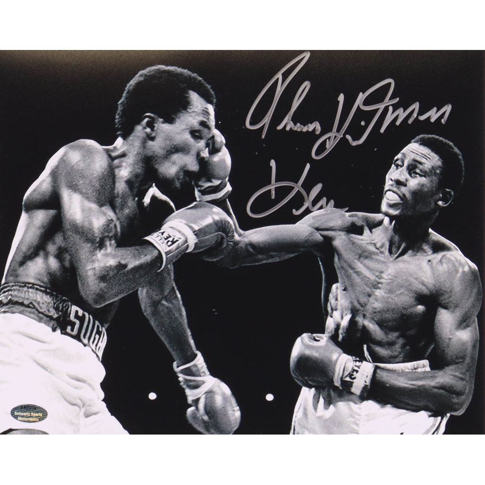 Thomas "Hitman" Hearns Signed 8x10 Photo (Schwartz Sports) | Pristine ...