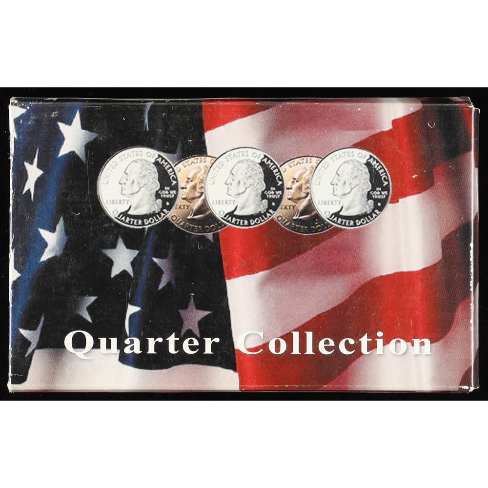 2002 Platinum Layered Quarter Collection with (5) Coins | Pristine Auction