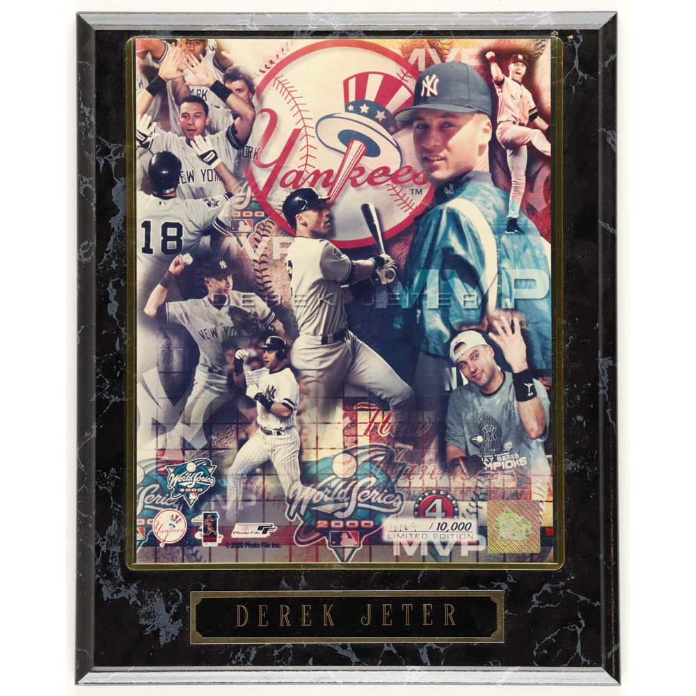 Derek Jeter LE Yankees Custom Plaque Photo Display | Pristine Auction