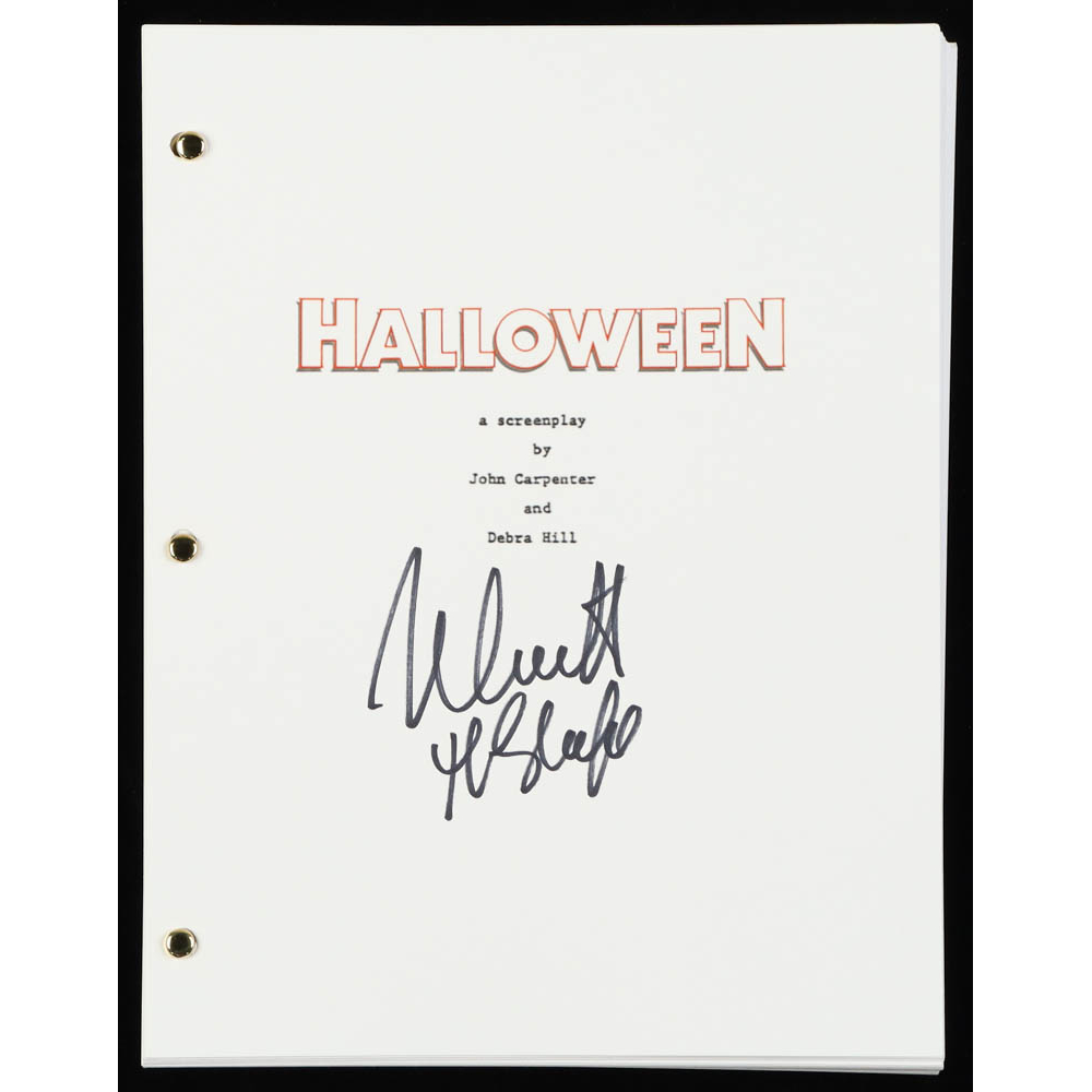 Nick Castle Signed "Halloween" Movie Script Inscribed "The Shape ...