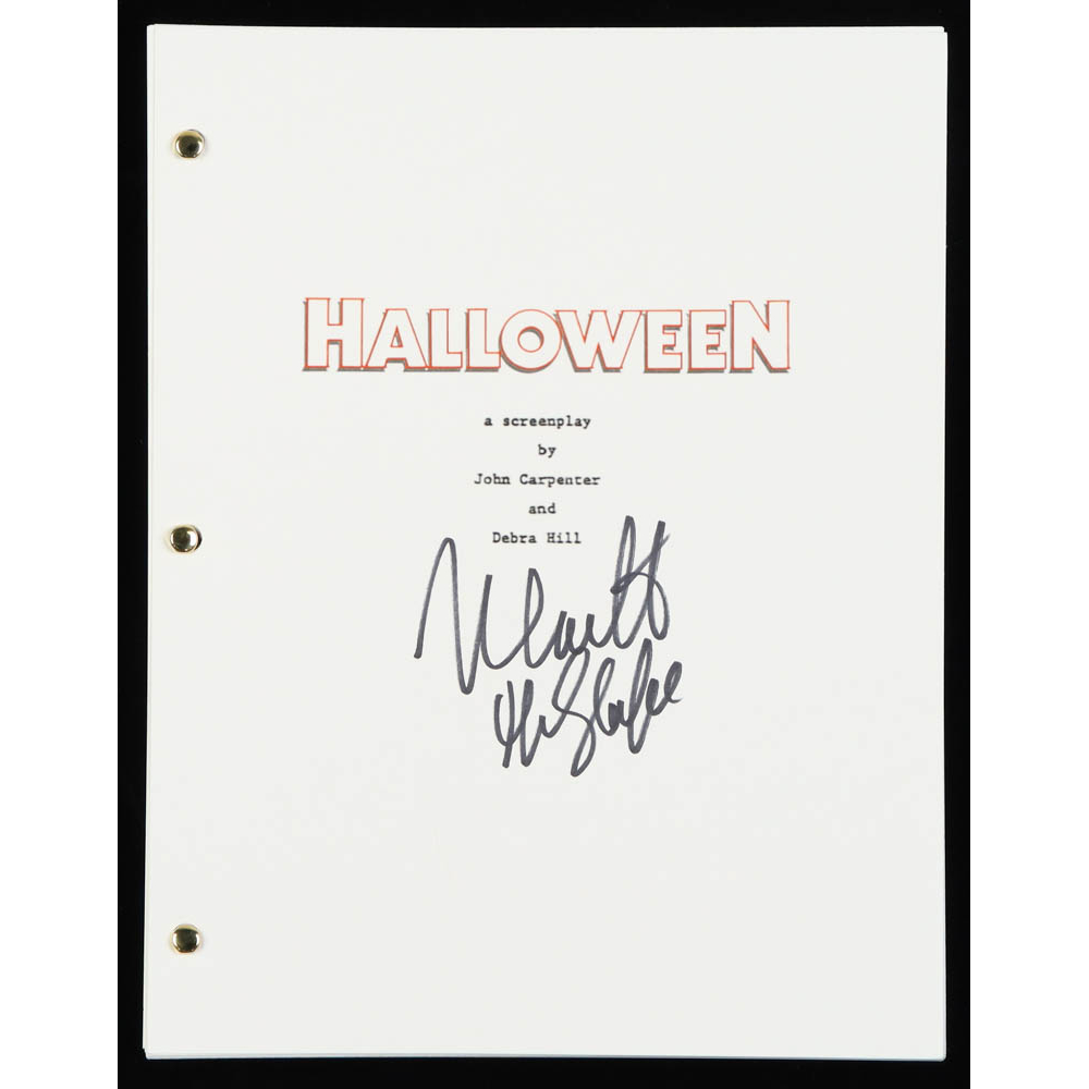 Nick Castle Signed "Halloween" Movie Script Inscribed "The Shape ...
