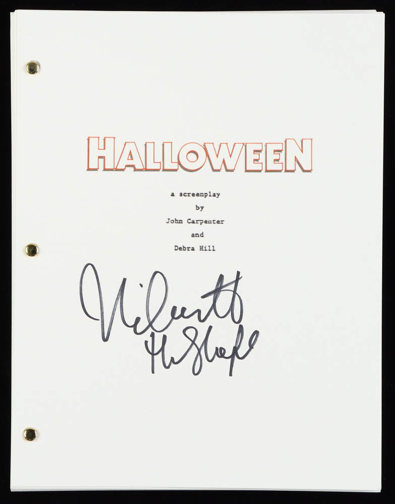 Nick Castle Signed "Halloween" Movie Script Inscribed "The Shape ...