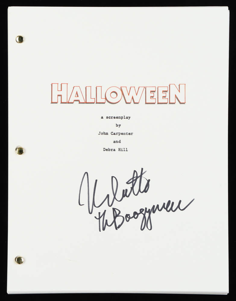 Nick Castle Signed "Halloween" Movie Script Inscribed "The Boogyman ...