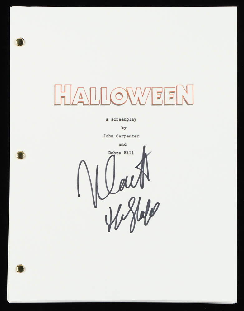 Nick Castle Signed "Halloween" Movie Script Inscribed "The Shape ...