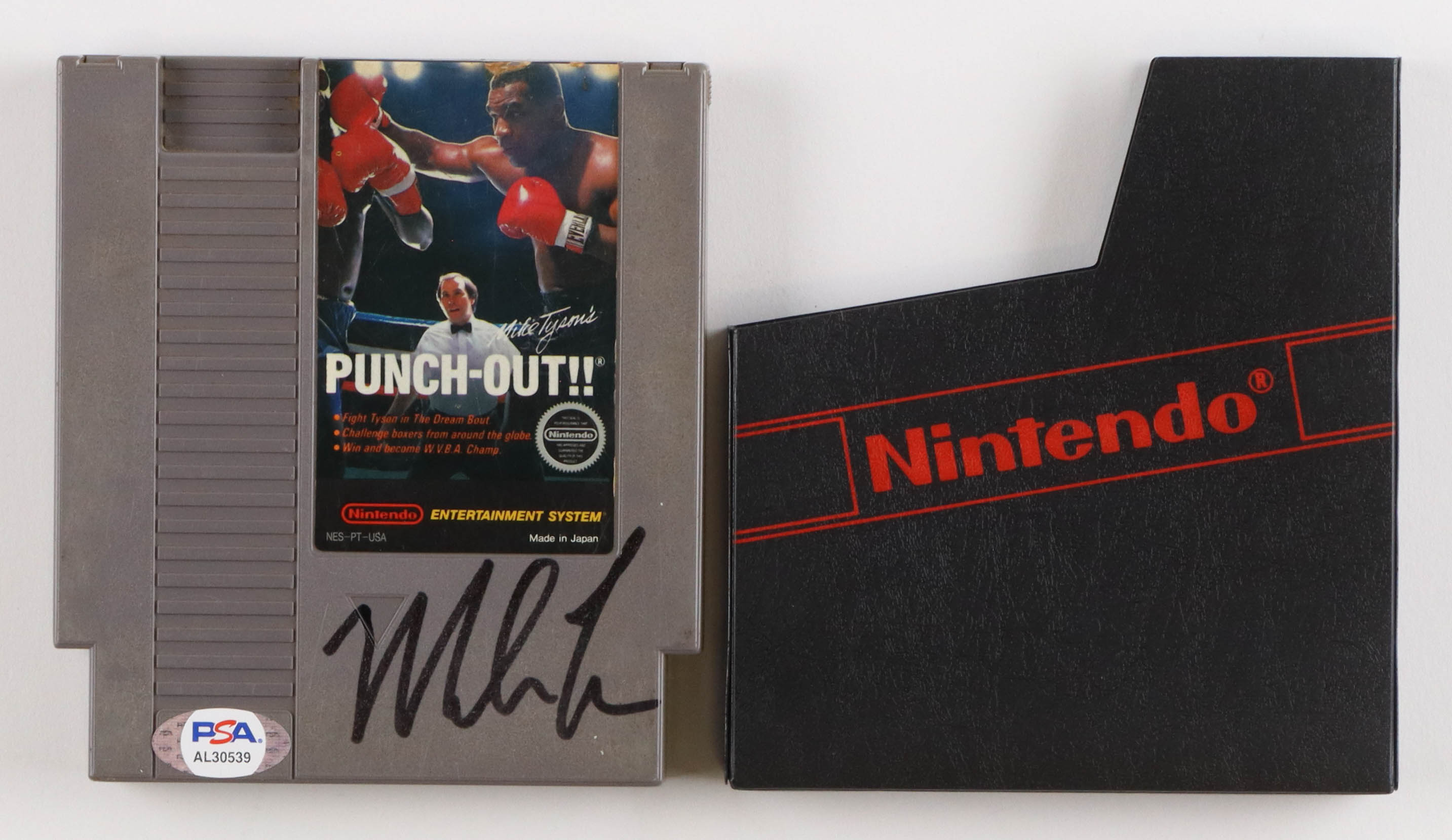 Mike Tyson Signed 1987 "Punch-Out!!" Nintendo Video Game with Original ...
