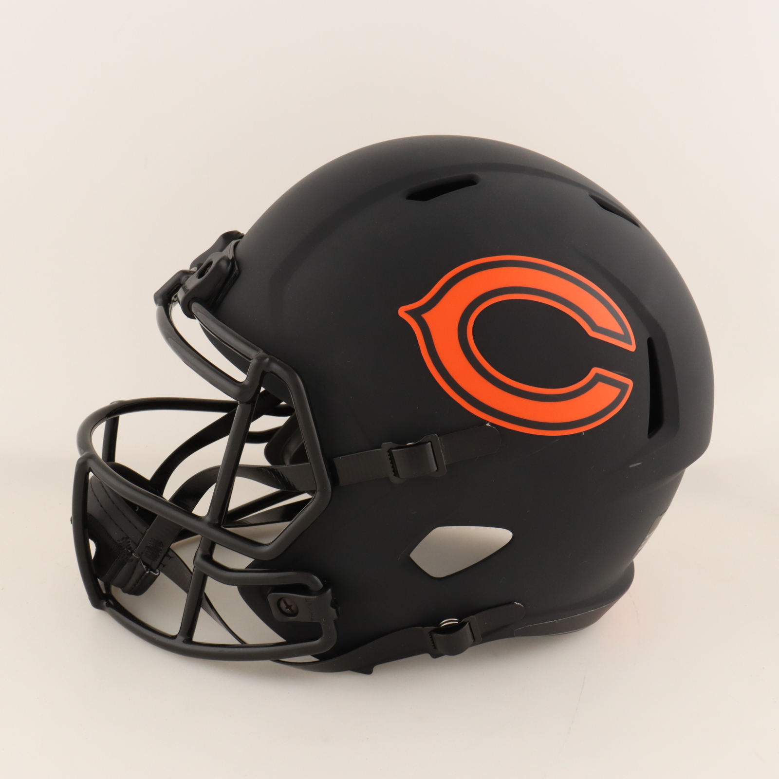 Cole Kmet Signed Bears Full-Size Eclipse Alternate Speed Helmet ...