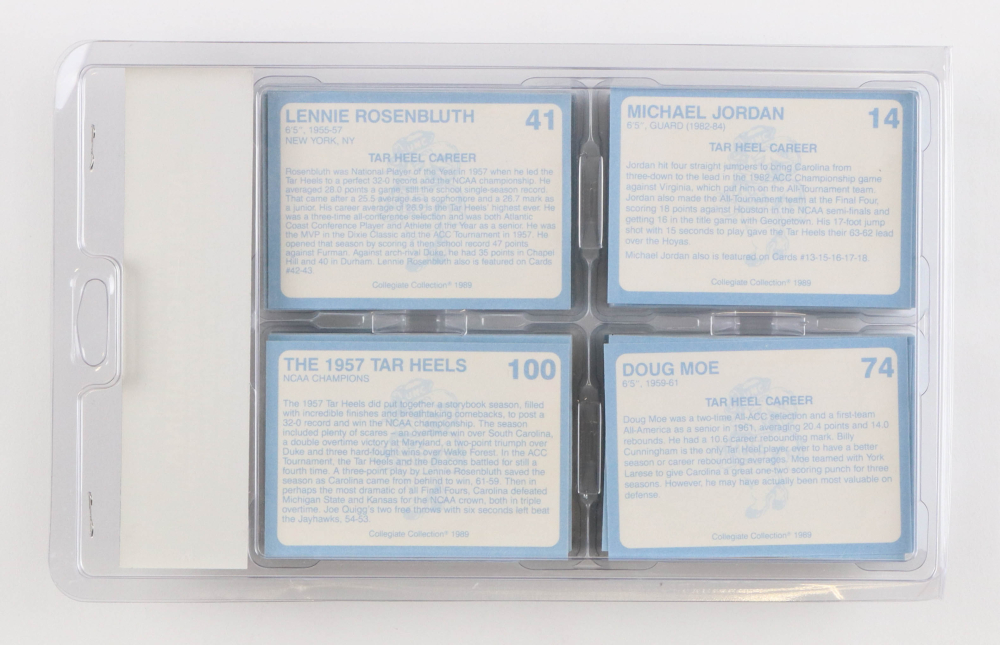 1989-90 North Carolina Collegiate Collection Basketball Complete Set of ...