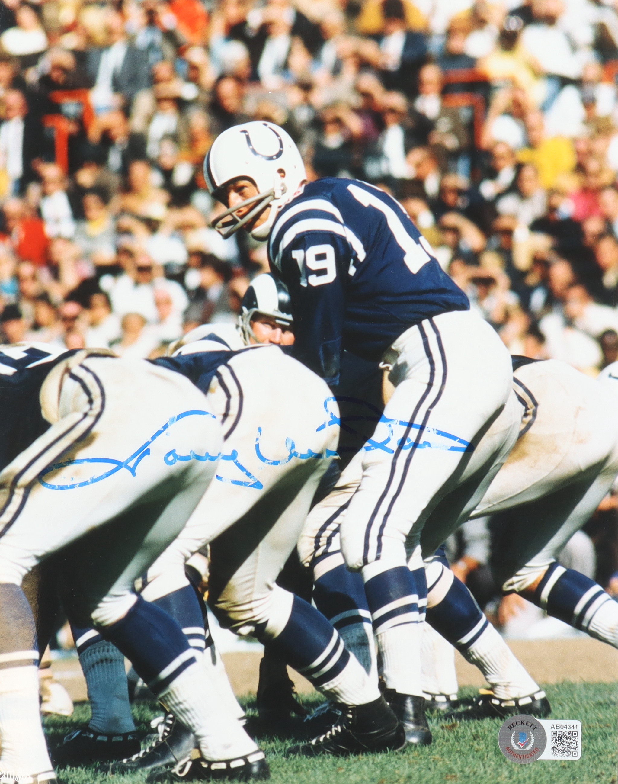 Johnny Unitas Signed Colts 8x10 Photo (Beckett) | Pristine Auction